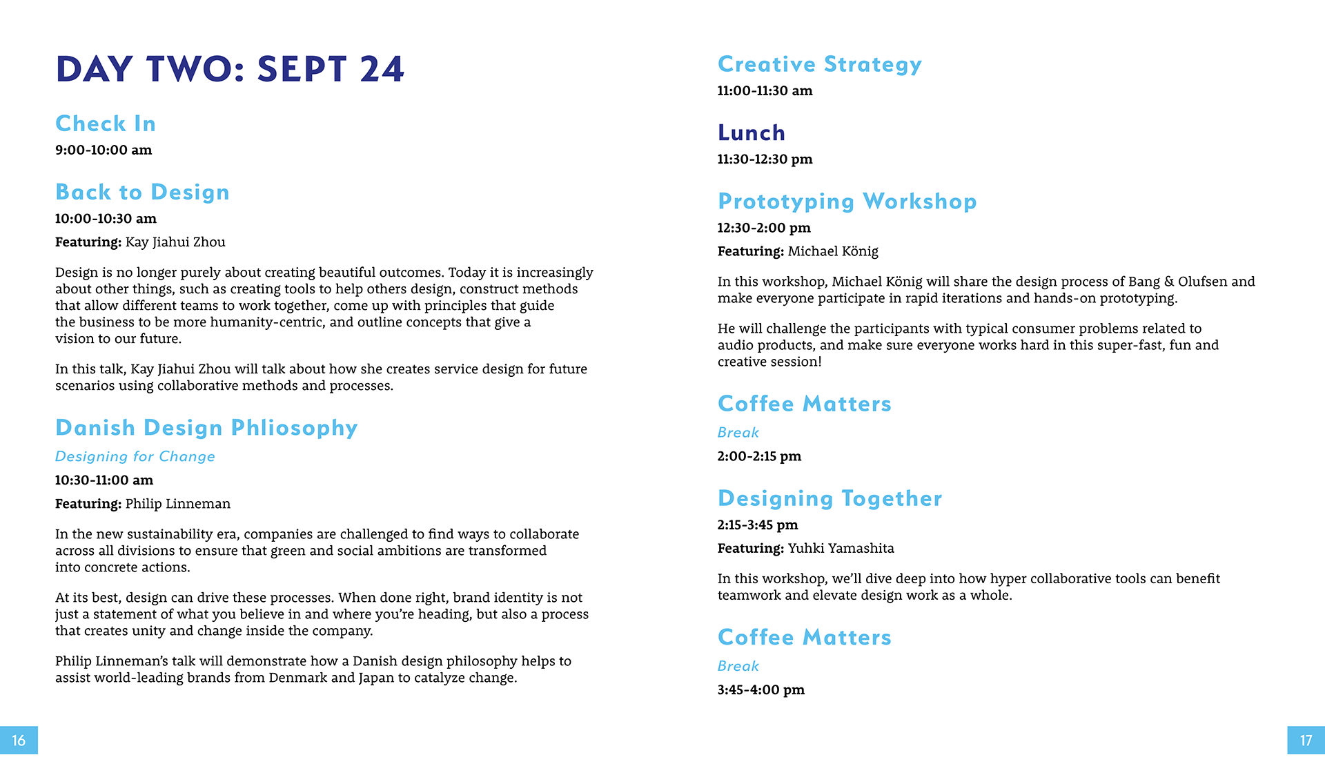 Katheryn Ginevan - graphic design conference program