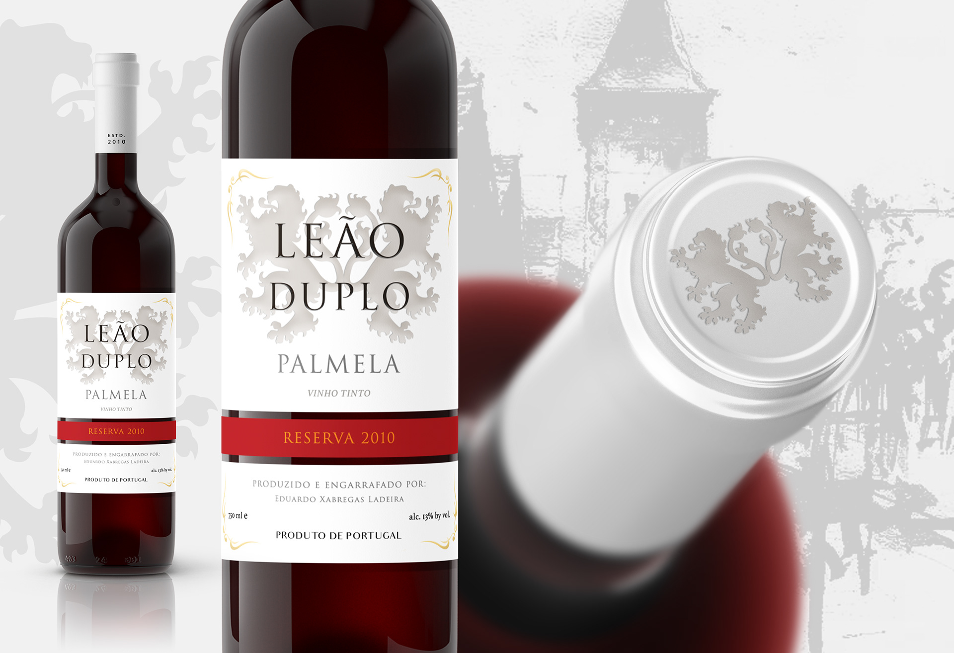 Patricia Miyao-Andrade - Leão Duplo Wine Label