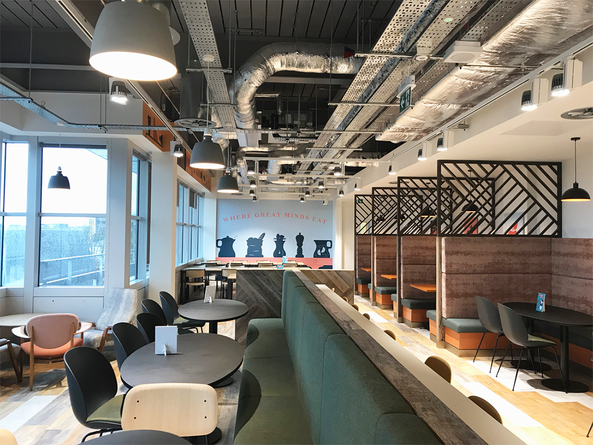 Cath Leach - KPMG Watford | Cafe Wall Branding