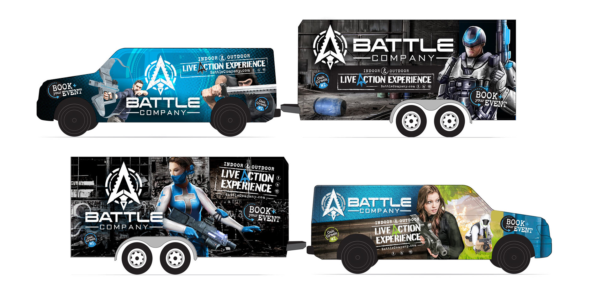 Cesar Hernandez - Battle Company Vehicle Decal Wrap Design