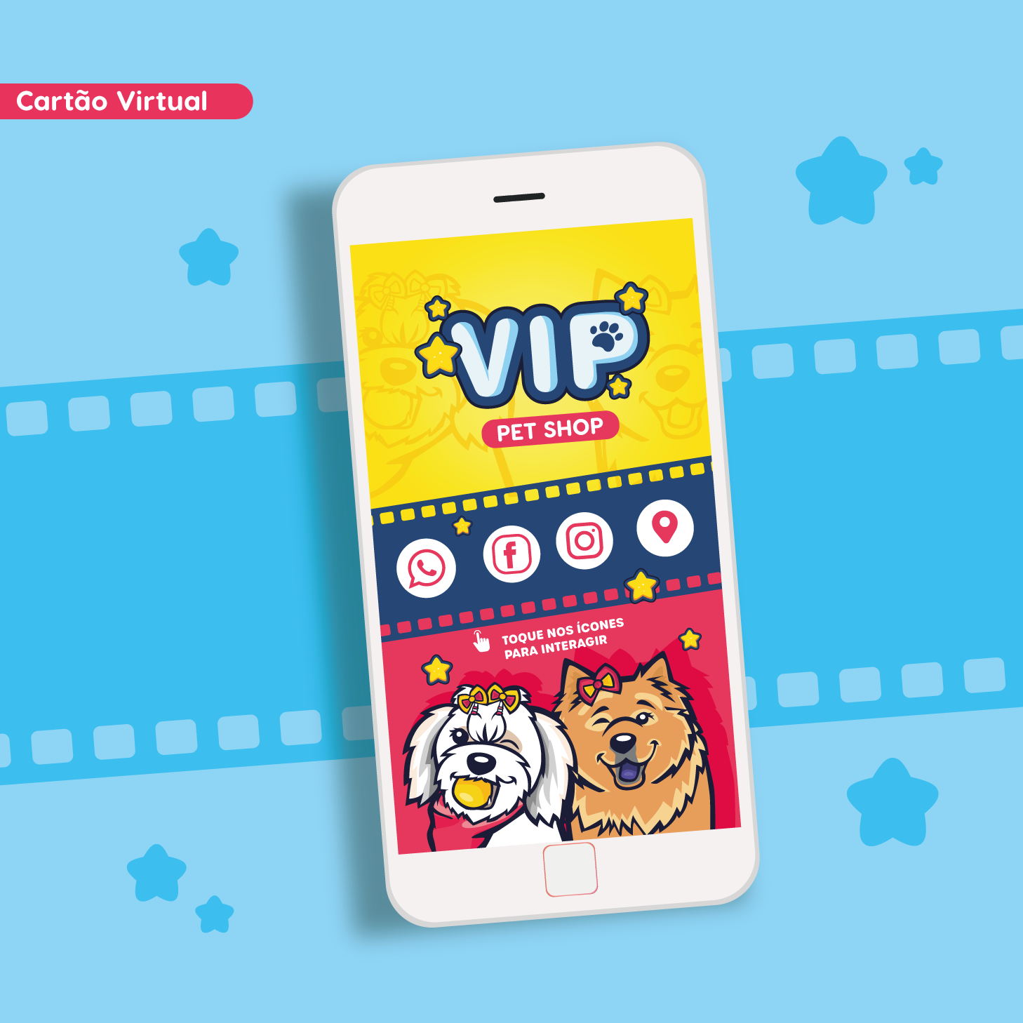 Zamo ilustra - Vip Pet Shop - Identidade Visual