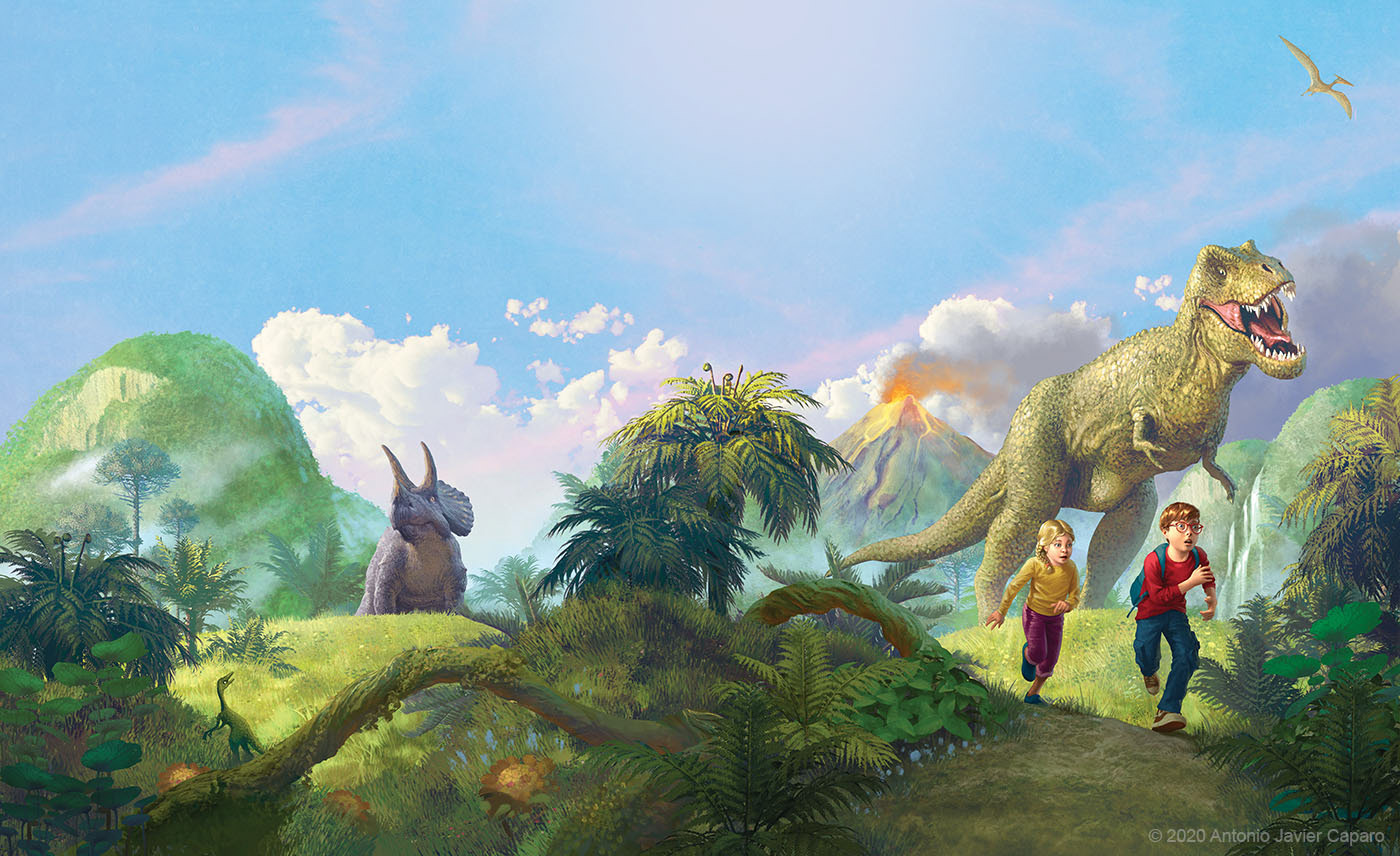 Antonio Caparo Illustrations - Dinosaurs Before Dark