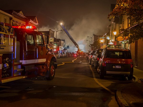 Tom McGehee - Portside Grill Fire - Bar Harbor, Maine