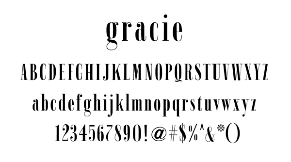 Amanda Ranit Portfolio - Gracie Font Design