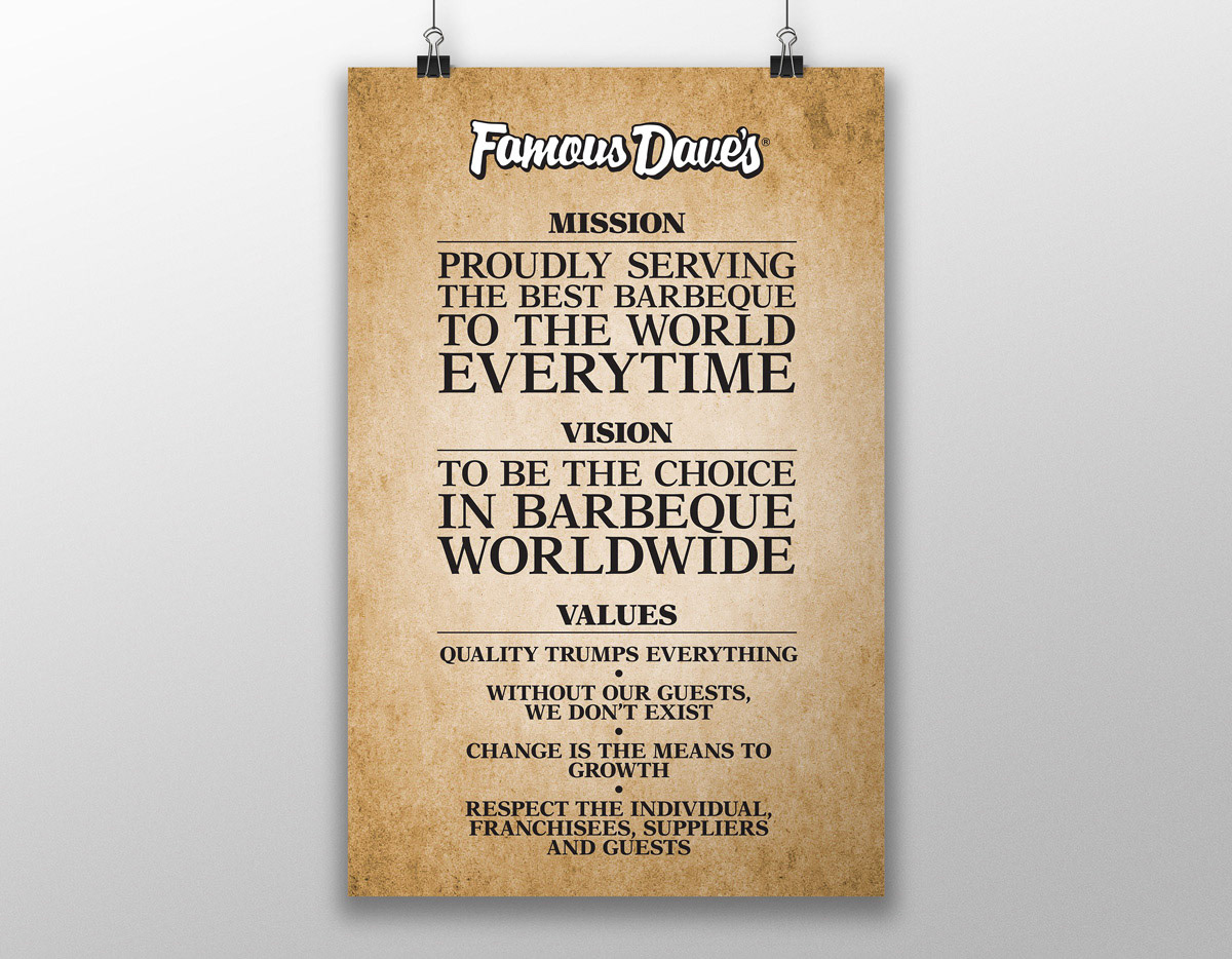 Eric Kiebel - Mission / Vision / Values Poster