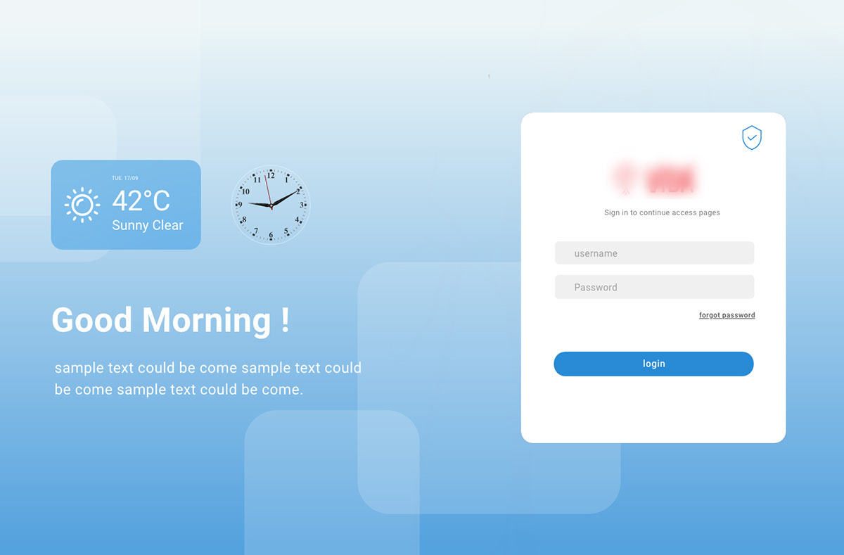 Sandaru Paranahewa - Login page designs for a Hospital System