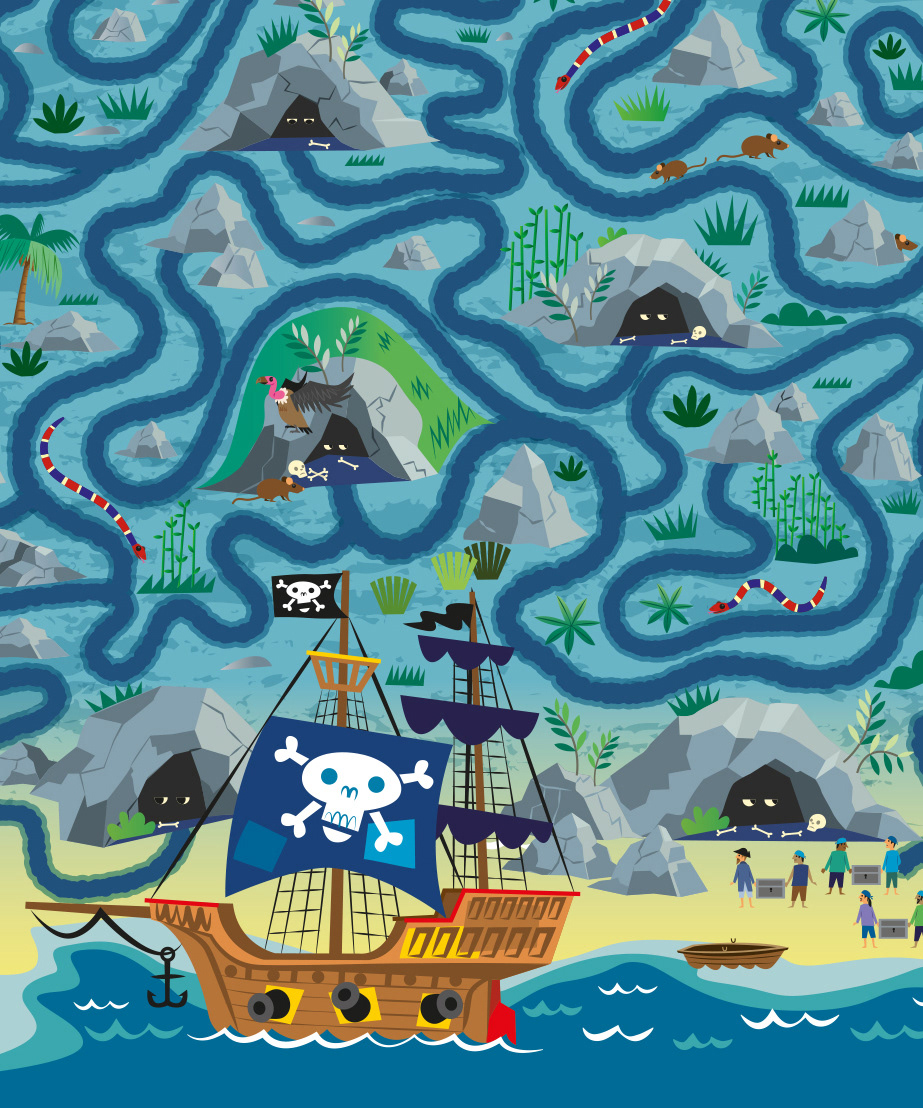 Mark Ruffle - Pirate maze - Usborne Publishing