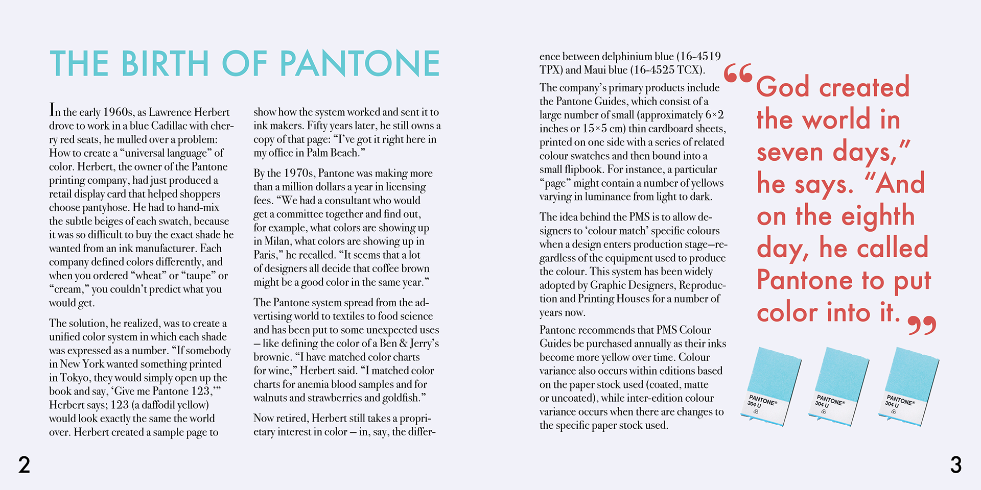 Tarrea Tolbert - Pantone Booklet