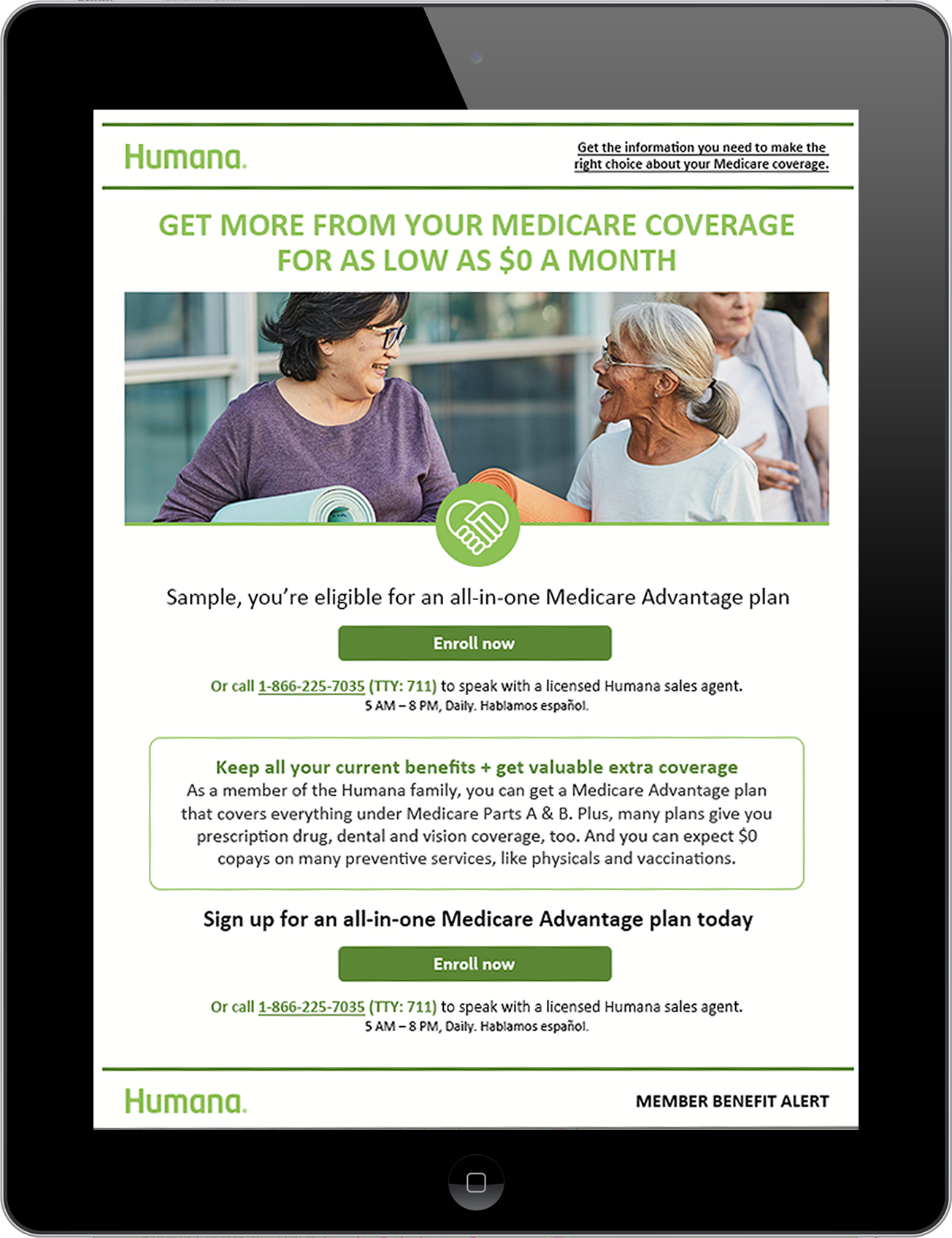 BRIAN JONES—Creative Director—Copy - Humana | Direct Mail/Email