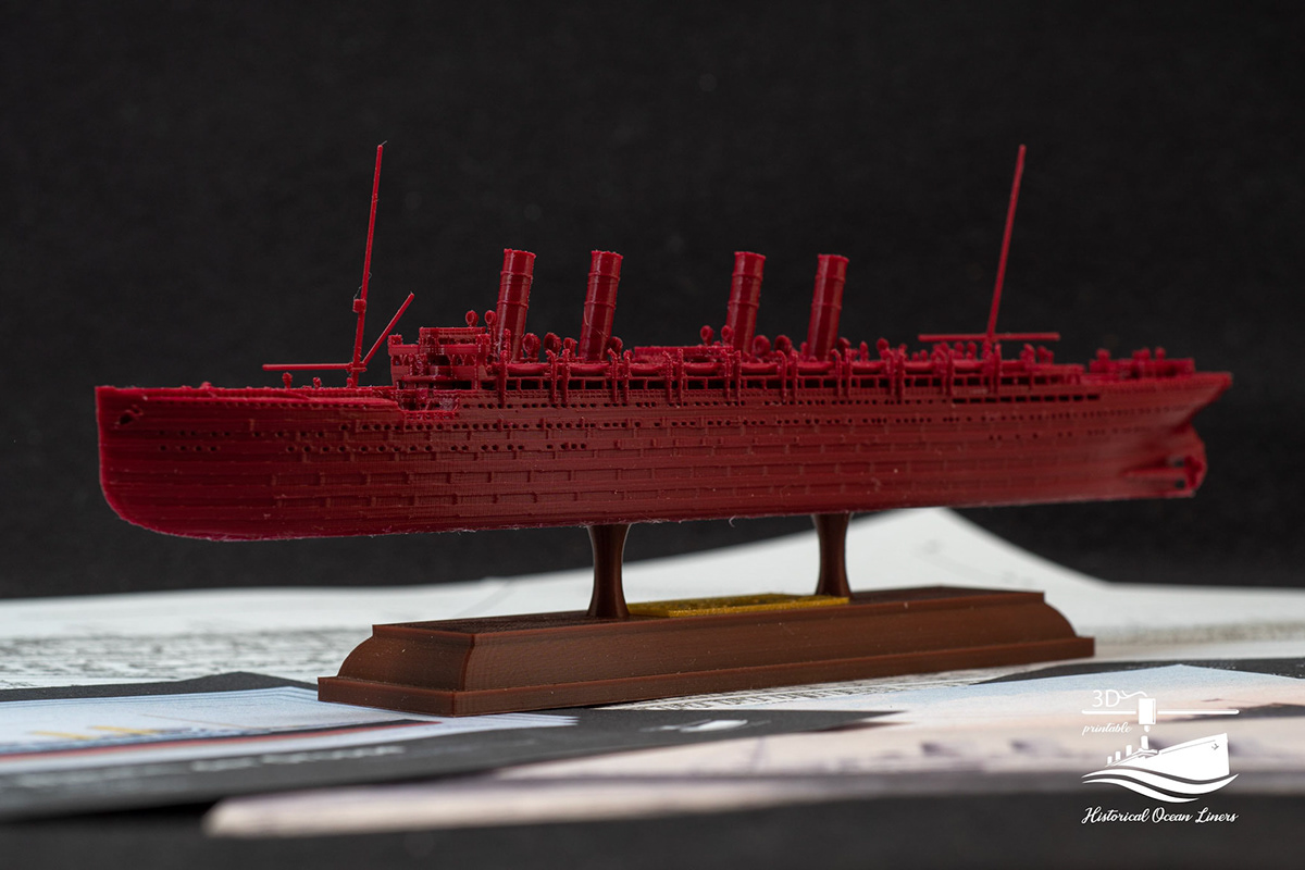 3D printed historical ocean liners - SS Kaiser Wilhelm der Grosse