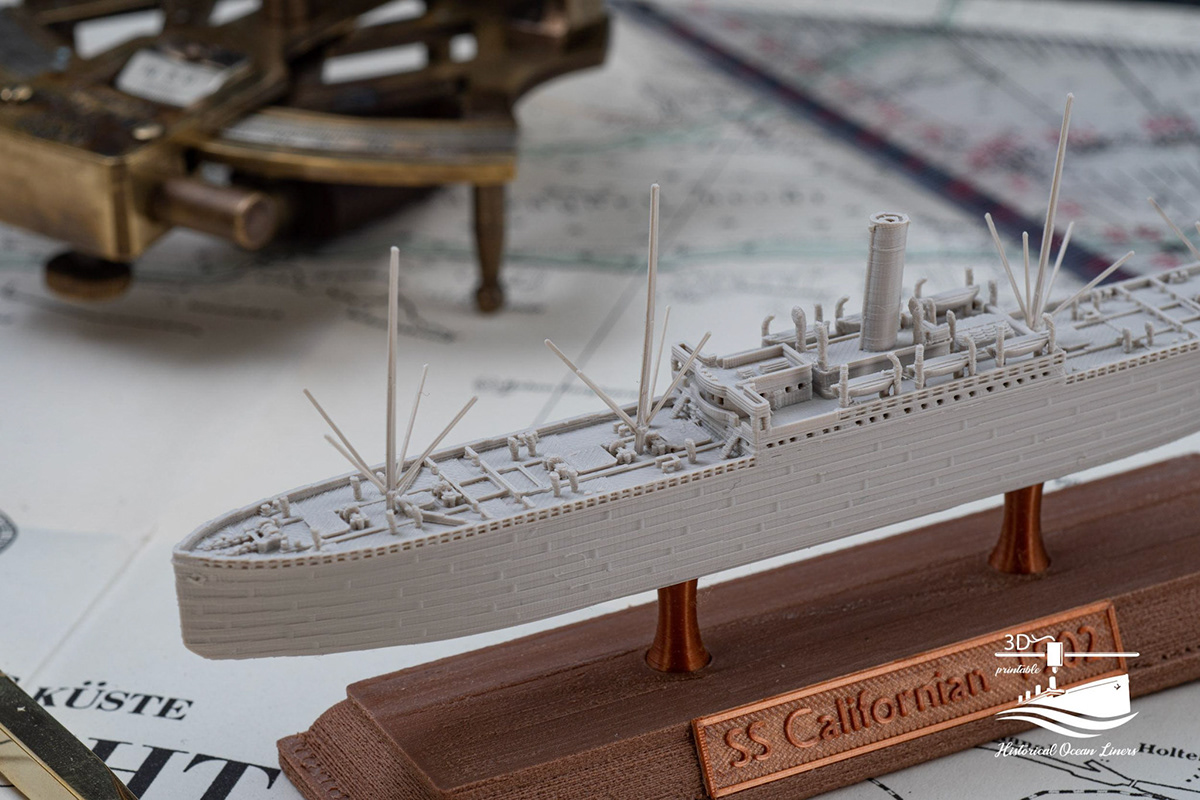 3D printed historical ocean liners - SS Californian