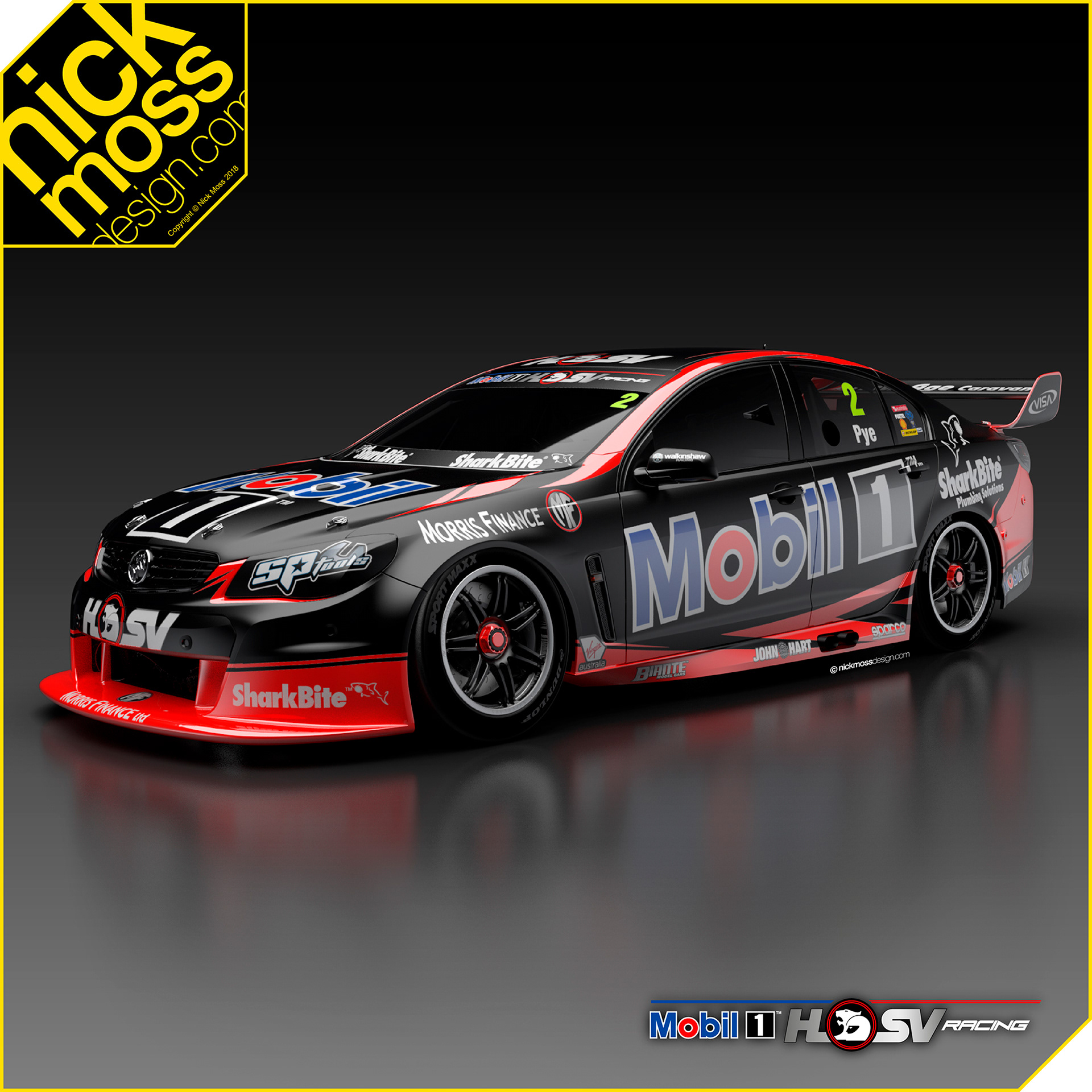 nickmossdesign - motorsport graphic design for every motorsport need. - MOBIL 1 HSV RACING
