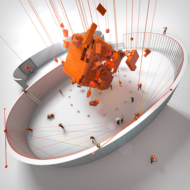 Pixel:8 Studio - Escher's Relativity Loop