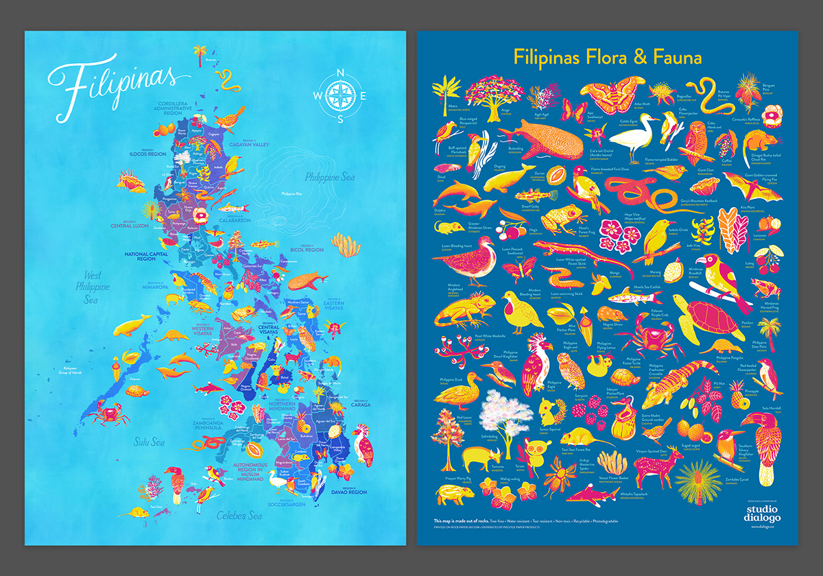 Studio Dialogo - Filipinas Flora and Fauna Map