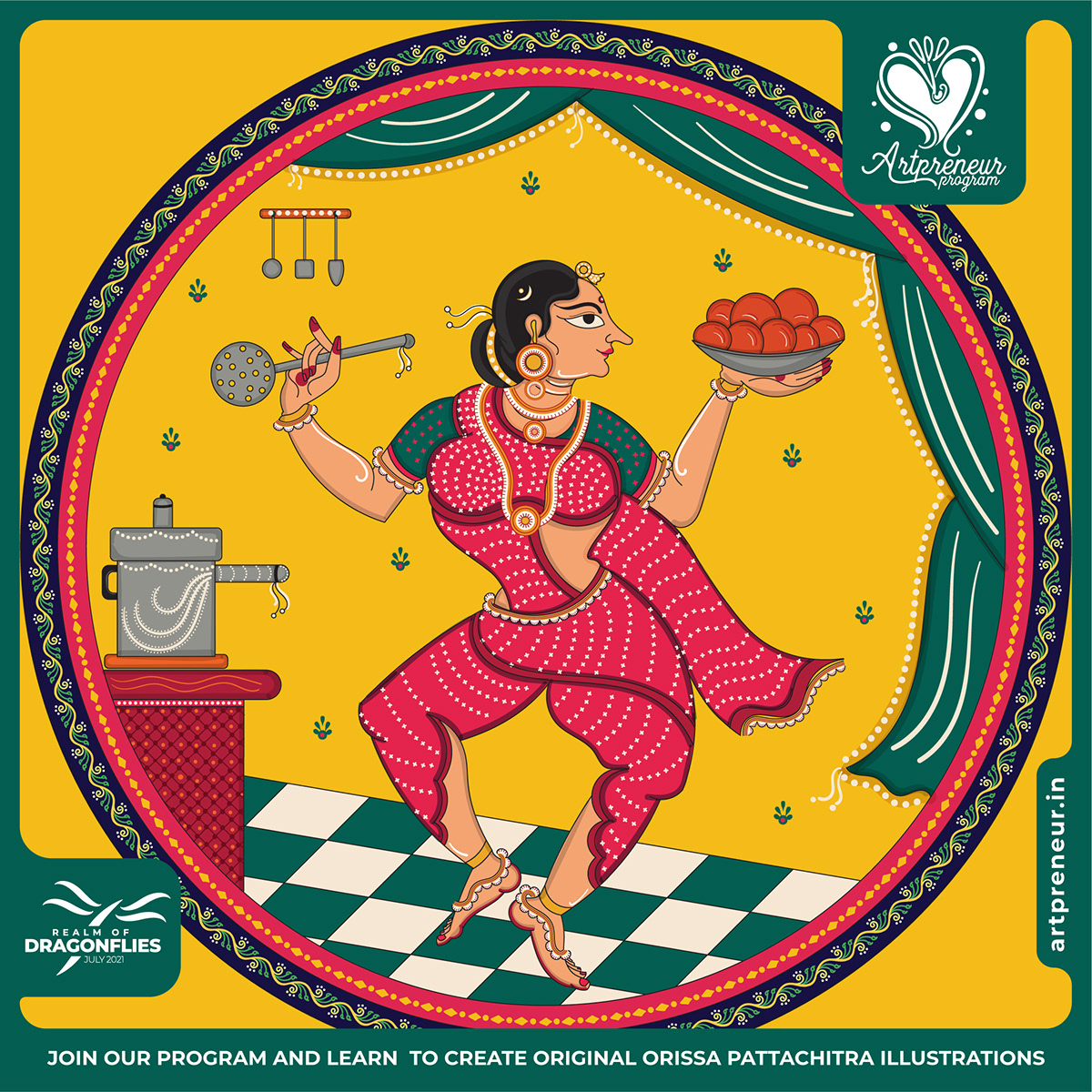 Atma Studios - Branding Studio & Illustration House, Coimbatore, India - 30 Orissa Pattachitra ...