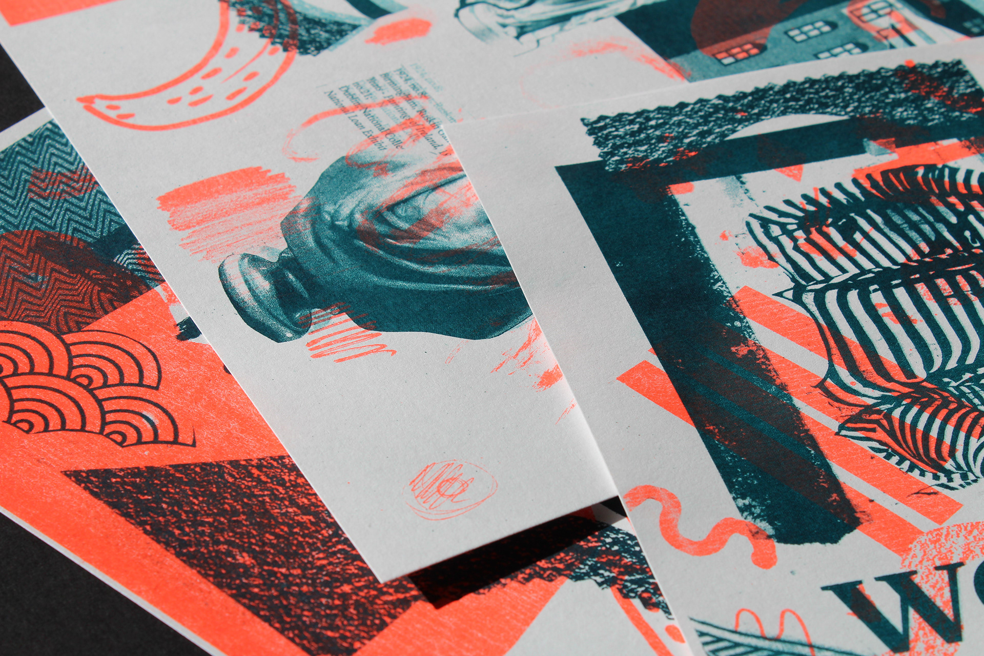 Rhianne Connelly — Graphic Designer & Printmaker - Collage Riso Repeat