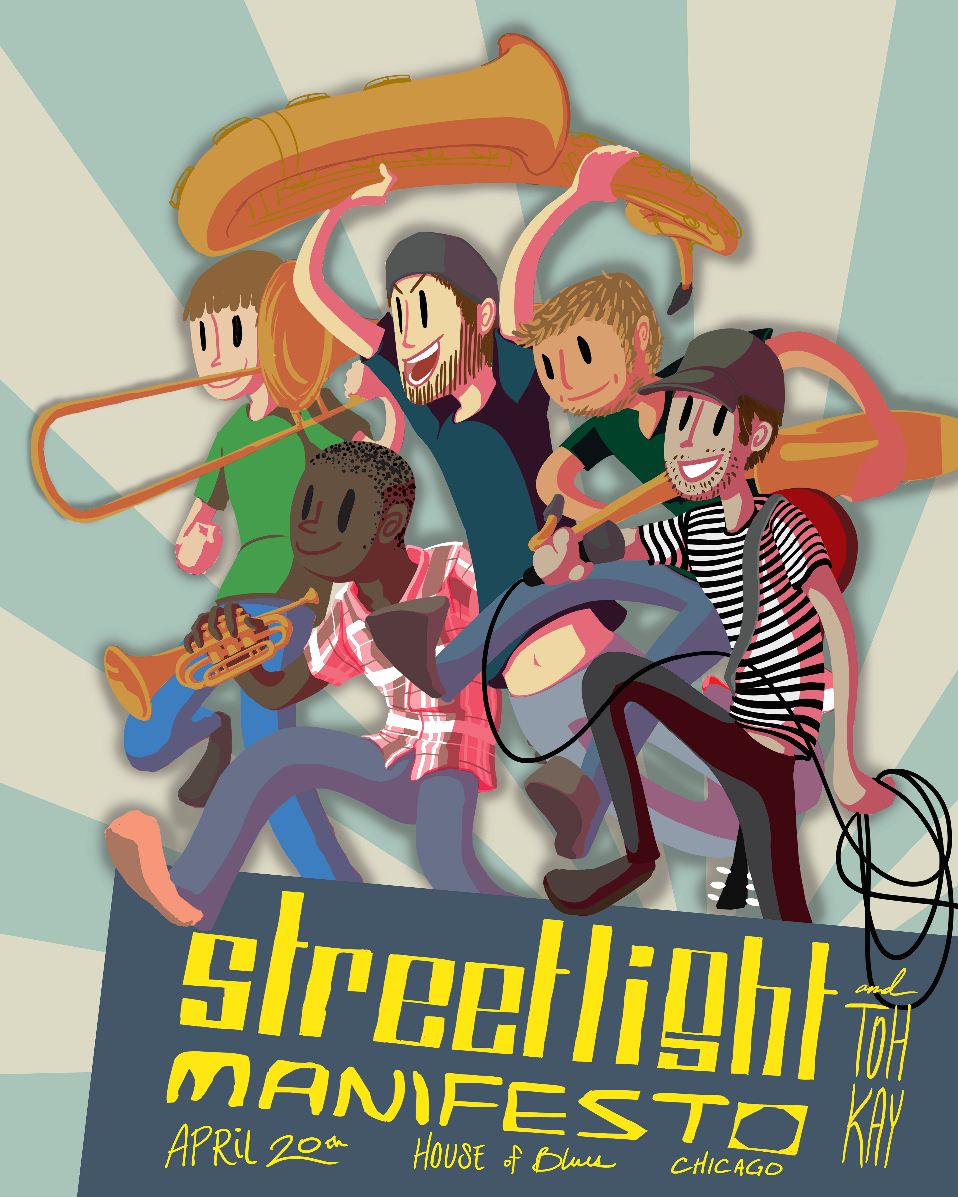 Lucia Mason - Concept Gig Poster Streetlight Manifesto