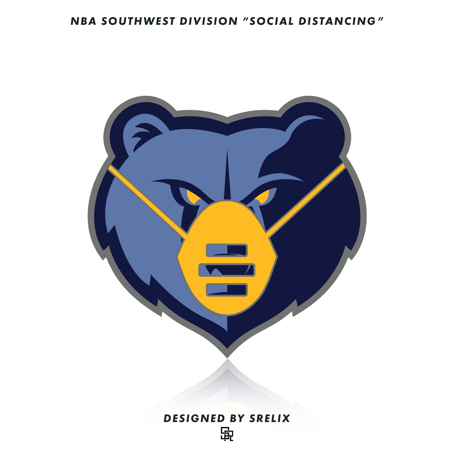 SRELIX Portfolio - NBA "Social Distancing" Logos