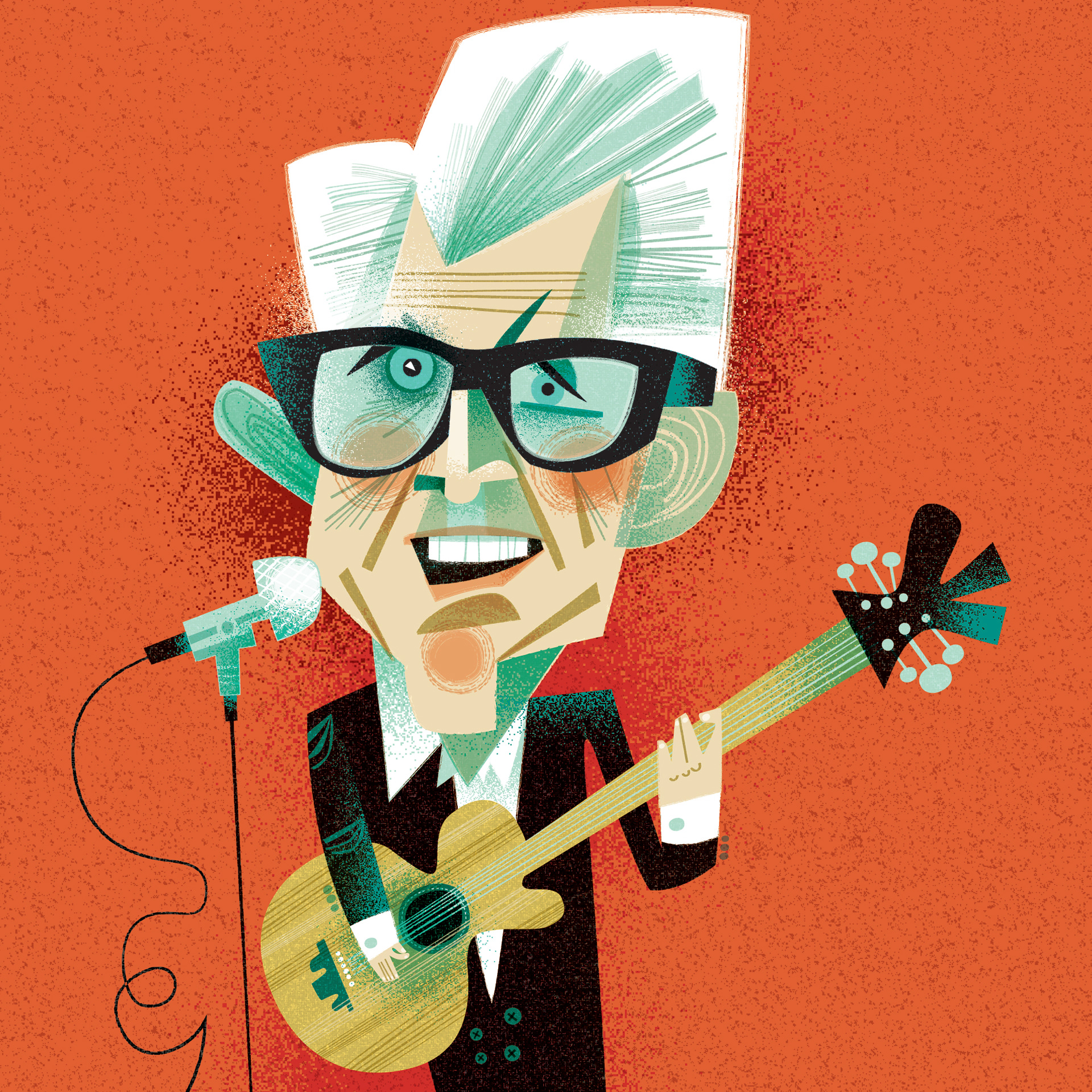 Daniel Guidera Illustration-A-Go-Go! - Nick Lowe!