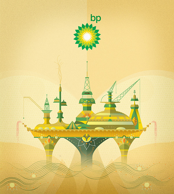 TOOCO - Visual Art, Illustration & Design - BP Oil Rig Poster