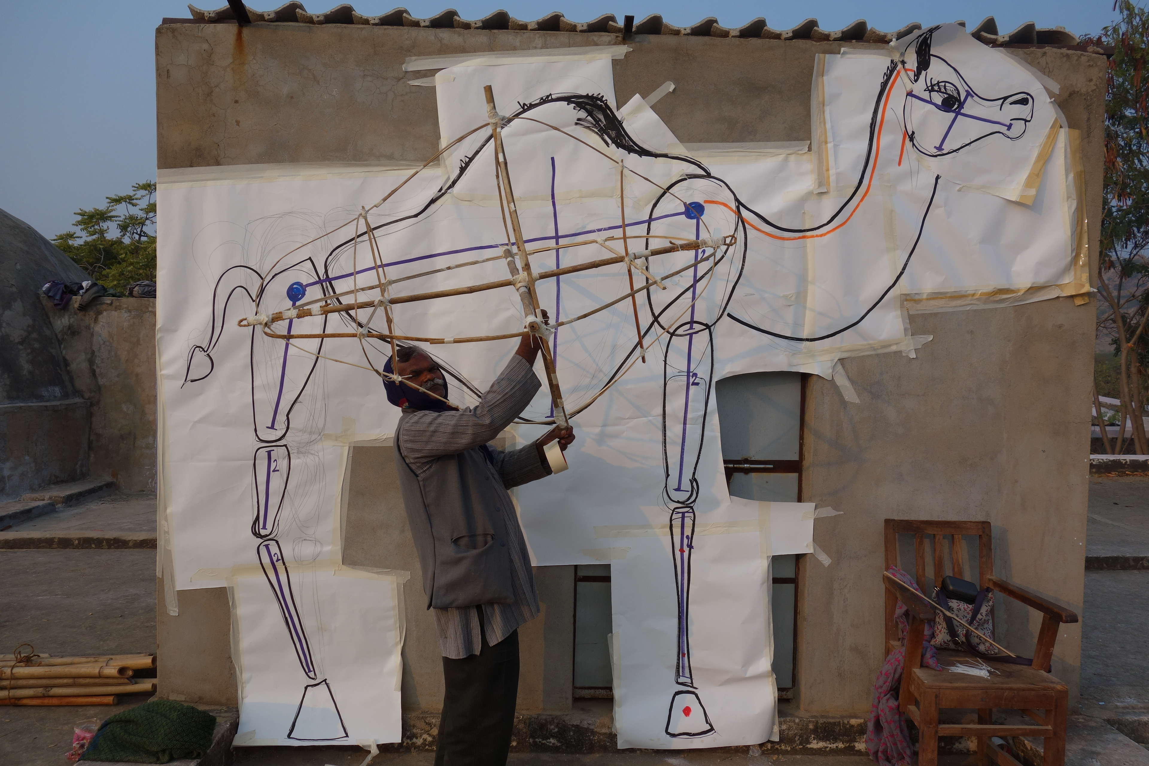 VIP Puppets - Solar Powered Lantern Camel Barefoot College Rajasthan