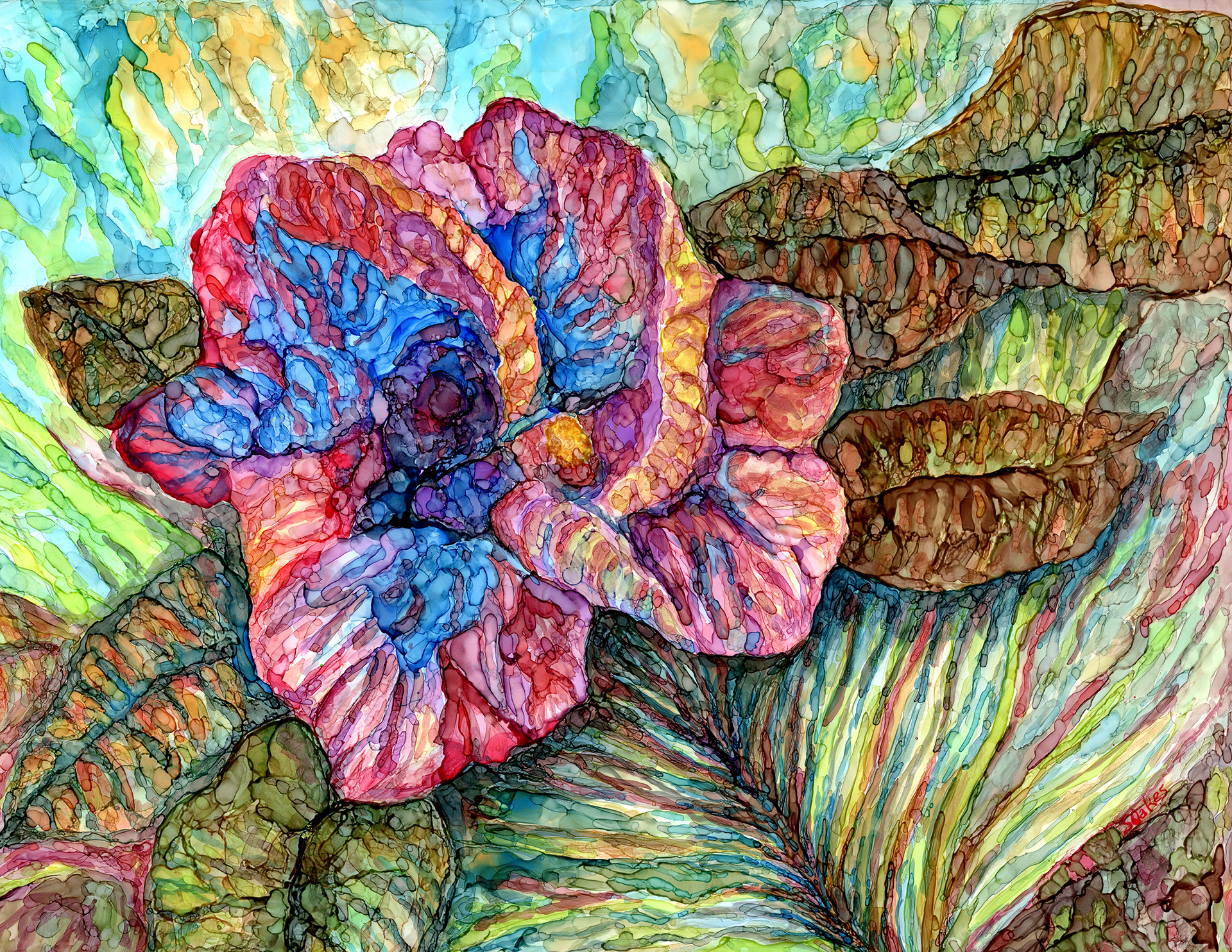 Susan Oakes Art - Alcohol Ink